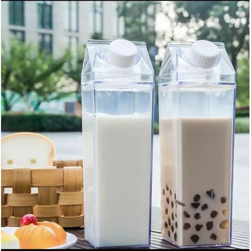 2pcs 1Ltr Acrylic Bottle For Milk, Water, And Special Beverages,fridge ...