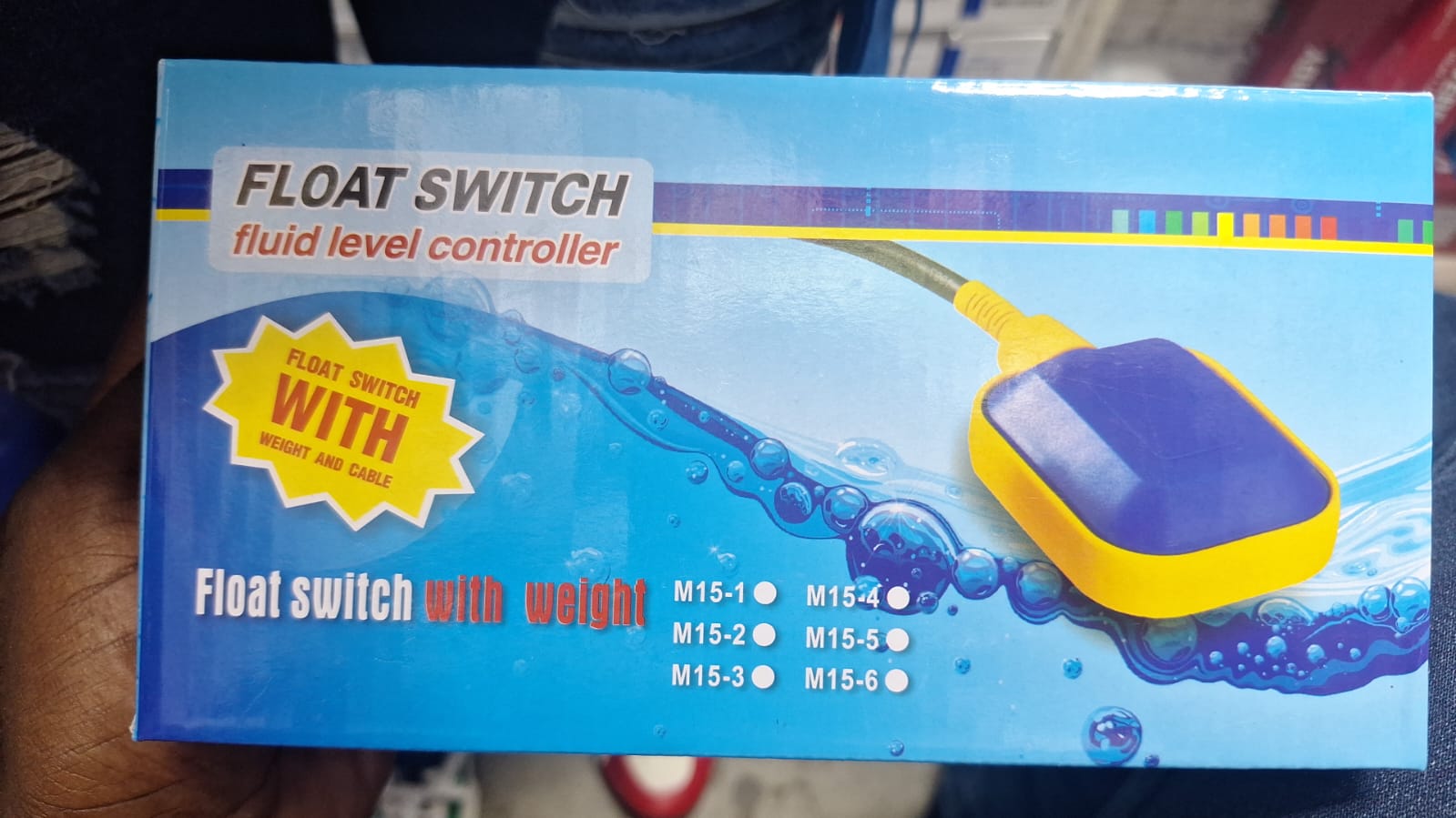 FLOAT SWITCH FLUID LEVEL CONTROLLER WITH WEIGHT AND CABLE M15-1 - J ...